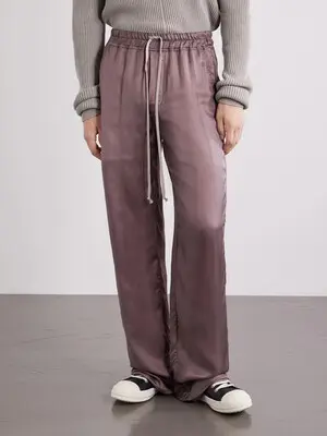 Rick Owens Dietrich Straight-leg Shell Drawstring Trousers - Purple