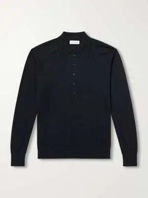 Dries Van Noten Muano Merino Wool Polo Shirt