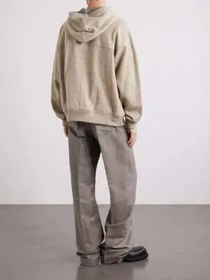 Rick Owens Wool And Cotton-blend Zip-up Hoodie