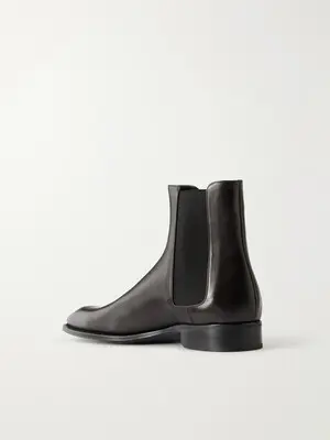 Saint Laurent Aurelien Leather Chelsea Boots