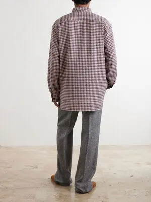 Dries Van Noten Checked Cotton-blend Flannel Shirt - Red