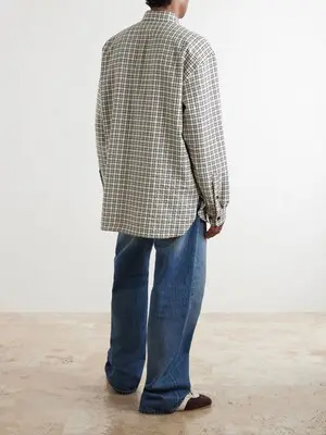 Dries Van Noten Cromo Checked Cotton-blend Flannel Shirt