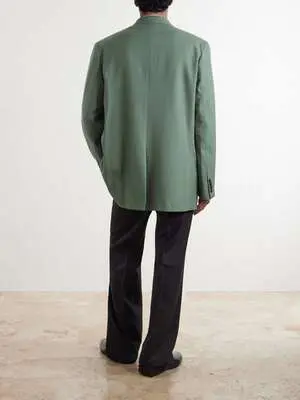 Dries Van Noten Bosier Double-breasted Wool-gabardine Blazer