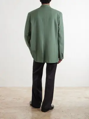 Dries Van Noten Bosier Double-breasted Wool-gabardine Blazer