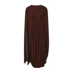 FRONT ROW SHOP Opera Twisted Jersey Dress Cocoa - Brown