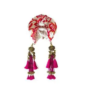 JULIA CLANCEY Edith Silk Dream Olympia Reversible Turban - Pink
