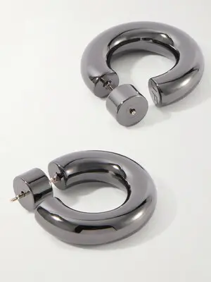 JENNIFER FISHER Natasha Micro Rhodium-plated Earrings