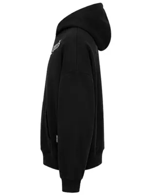 Palm Angels Logo Regular Hoodie - Black
