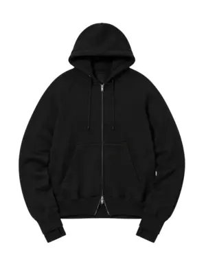 THOM KROM Zip-up Hoodie - Black