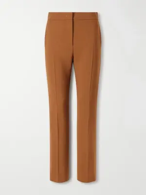 Max Mara Mxmacino Wool-blend Mid-rise Slim-leg Pants