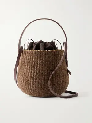 Muuñ Orphee Raffia Shoulder Bag