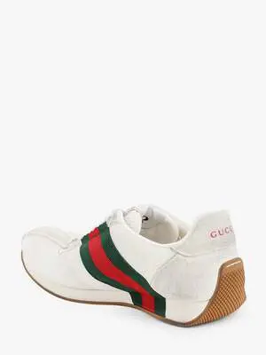 Gucci Tempo Mesh And Suede Sneakers With A Vintage Effect
