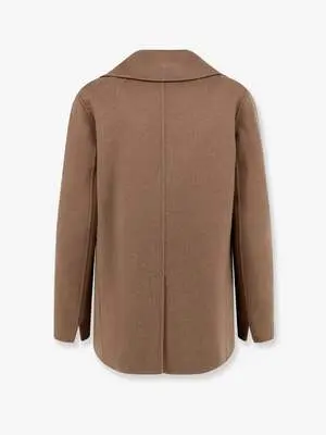 Max Mara Smmrita Virgin Wool Peacoat