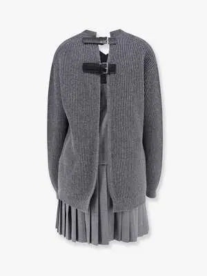 SEMICOUTURE Oliva Merino Wool Blend Short Dress