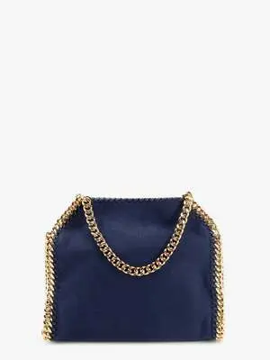 Stella McCartney Falabella Mini Velvet Crossbody Bag - Blue