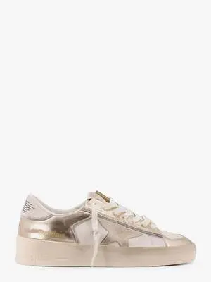 GOLDEN GOOSE Stardan Lowtop Leather Sneakers - White