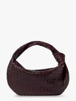 Bottega Veneta Jodie Handbag With Intrecciato Motif - Red