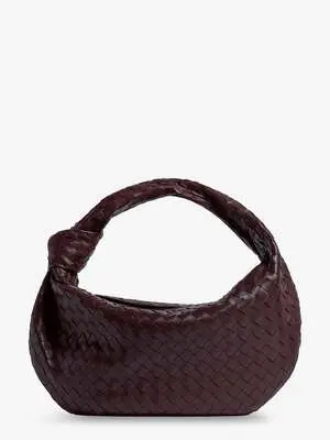 Bottega Veneta Jodie Handbag With Intrecciato Motif - Red