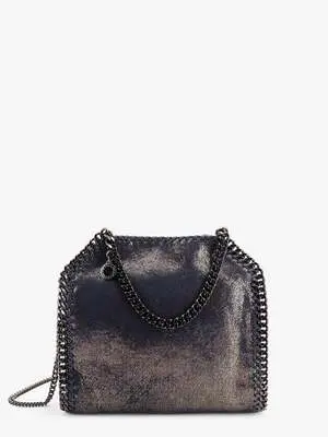 Stella McCartney Falabella Mini Vegan Faux Leather Crossbody Bag - Blue