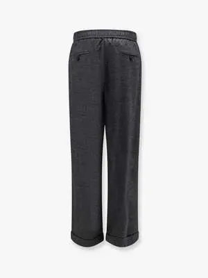 Giorgio Armani Over Virgin Wool And Cashmere Trousers