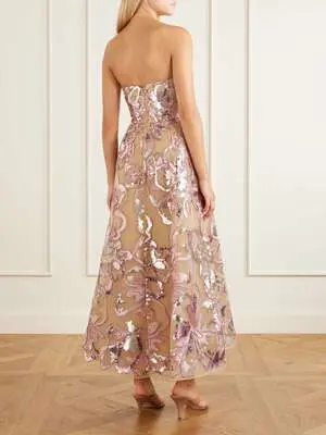 Elie Saab Sequin-embellished Tulle Gown