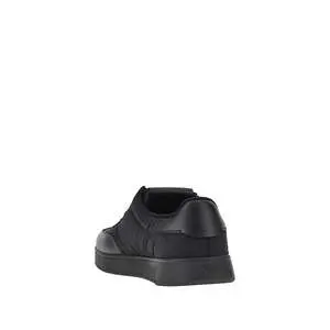 Emporio Armani Nylon And Leather Sneakers With Eagle Logo