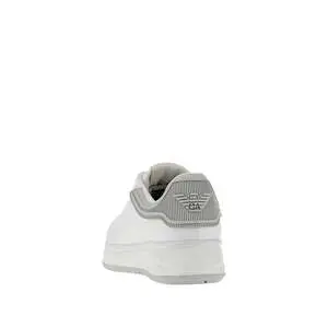 Emporio Armani Leather Sneakers With Eagle Logo