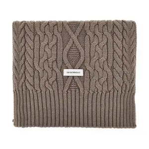 Emporio Armani Wool-blend Scarf With Logo Label