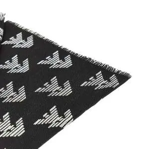 Emporio Armani Knitted Scarf With Eagle Motif