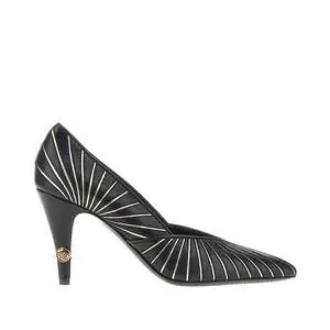 Versace Nappa Leather Pumps - Black