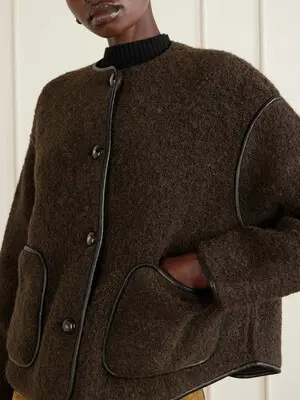Altuzarra Irving Alpaca-blend Jacket - Brown