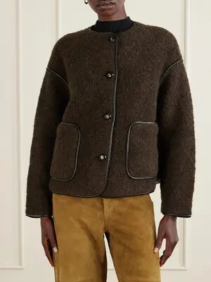 Altuzarra Irving Alpaca-blend Jacket - Brown