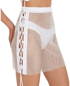 MOEVA Alejandra Cover Up Skirt Resortwear - White