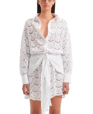 MOEVA Nayeli Cover Up Dress Resortwear - White