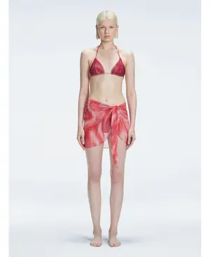 MOEVA Evita Cover Up Pareo Resortwear - Red