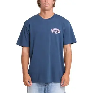 BILLABONG Reverse Premium Graphic T-shirt - Dark Denim