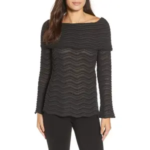NIC+ZOE Over The Shoulder Top - Phantom