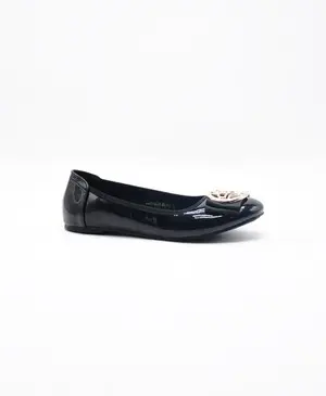 KNEETOES Bexley Ballerina Flats With Embellishment - Black