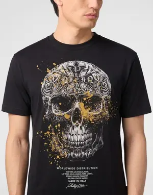 Philipp Plein T-shirt Round Neck Ss Skull