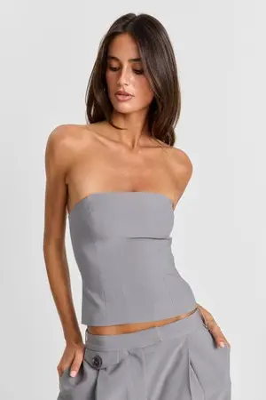 SASHA THERESE Astra Bustier - Grey