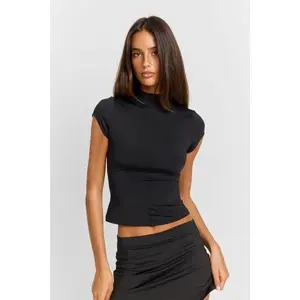 SASHA THERESE Iris Top - Black
