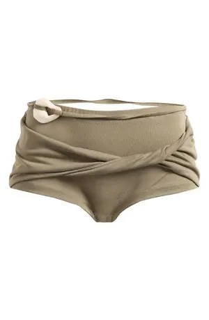 JADED LONDON Kireza Twist Mini Shorts - Khaki