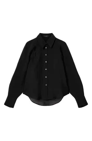ALLSAINTS Cory Long Sleeve Shirt - Black