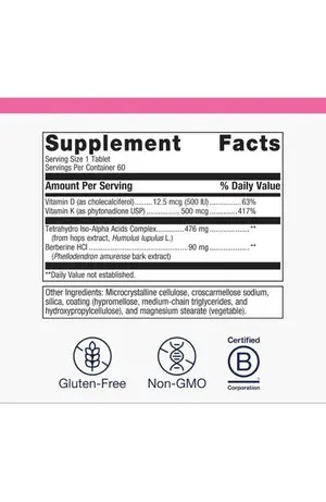 METAGENICS Ostera Bone Support Supplement For Postmenopausal 60 Tablets