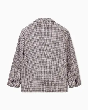 Giorgio Armani Blazer Heritage Oversized Cashmere Wool Micro Jacquard Knit
