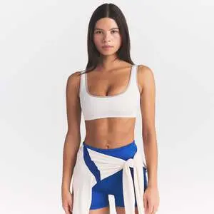 SKIMS Micro Scoop Bra | White | | Nike Ribbed Seamless