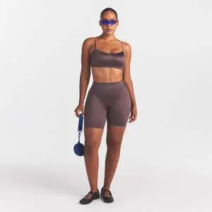 SKIMS Scoop Cami Top Bra | Deep Neutral | Small | Nike Satin Shine - Resin
