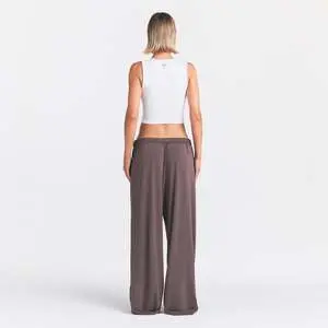 SKIMS Wide Leg Pants With Sporty Side Stripes