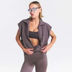 SKIMS Oversized Vest | Deep Neutral | Small | Nike Stretch Nylon