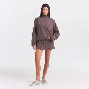 SKIMS Oversized Track Jacket In Stretch Nylon
